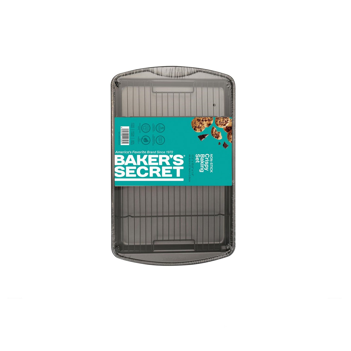 Baker's Secret Essential Line, Cookie sheet with cooling rack, 44.6x27 ...
