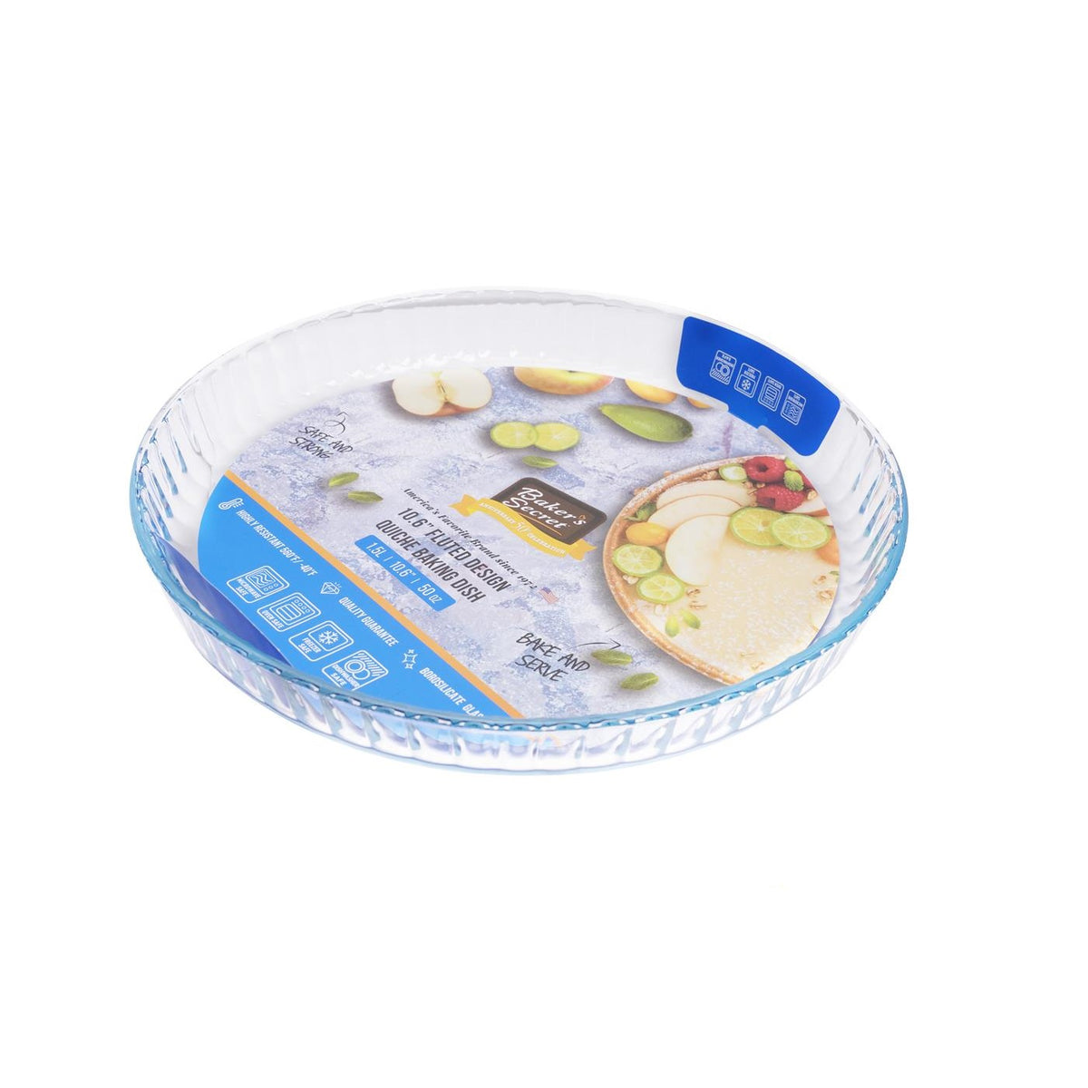 10.6" Round Glass Baking Dish - #BS40358 In Stock – Womynhomeproducts