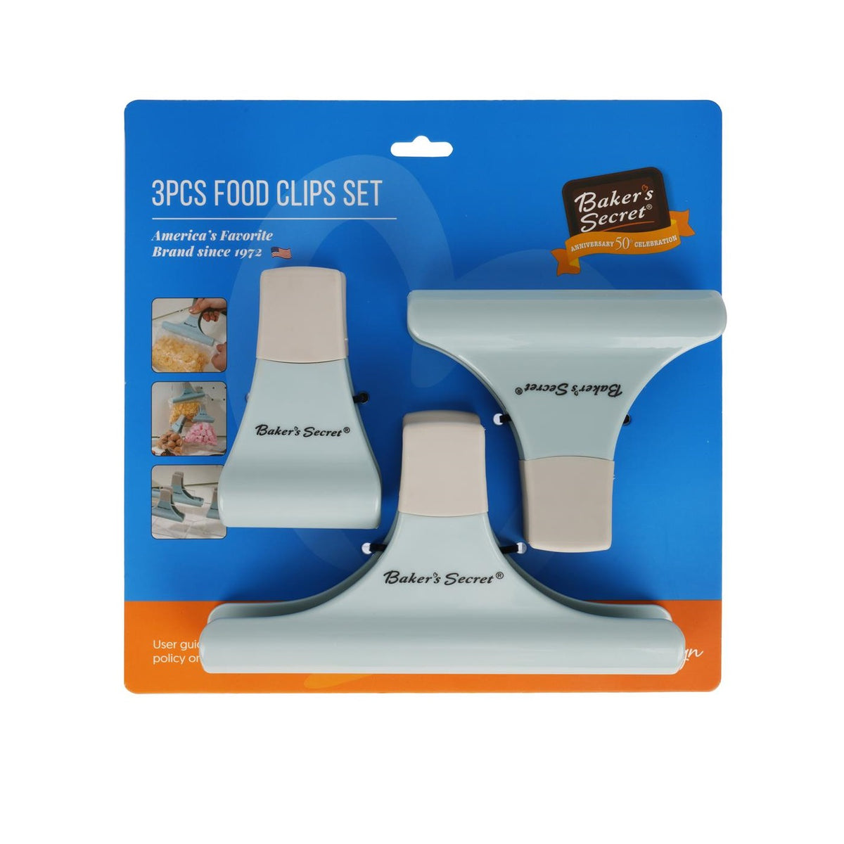 3 Pcs Food Clips Set - #BS40627 – Womynhomeproducts